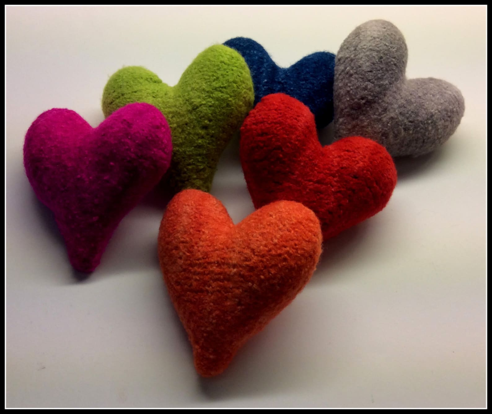 Felted Hearts Knitting Pattern - Etsy