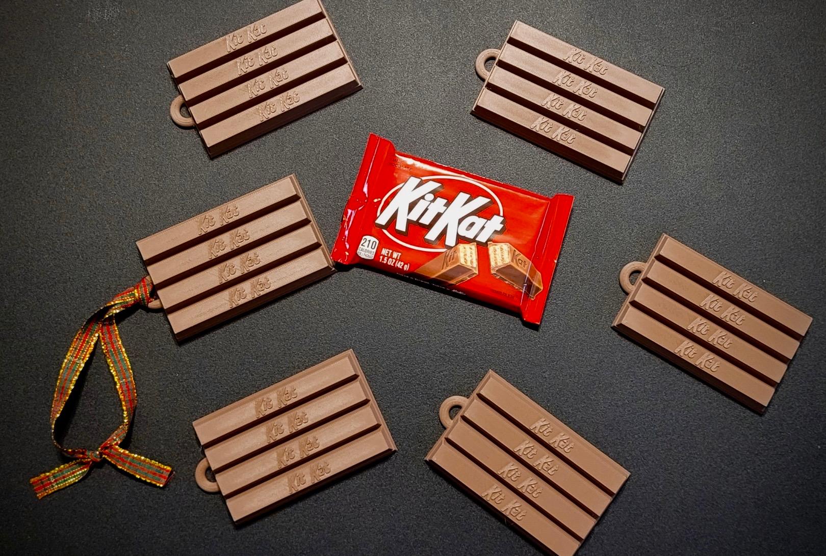3d-printed Kit Kat Bar Ornament – Realistic Chocolate Lover's Christmas ...