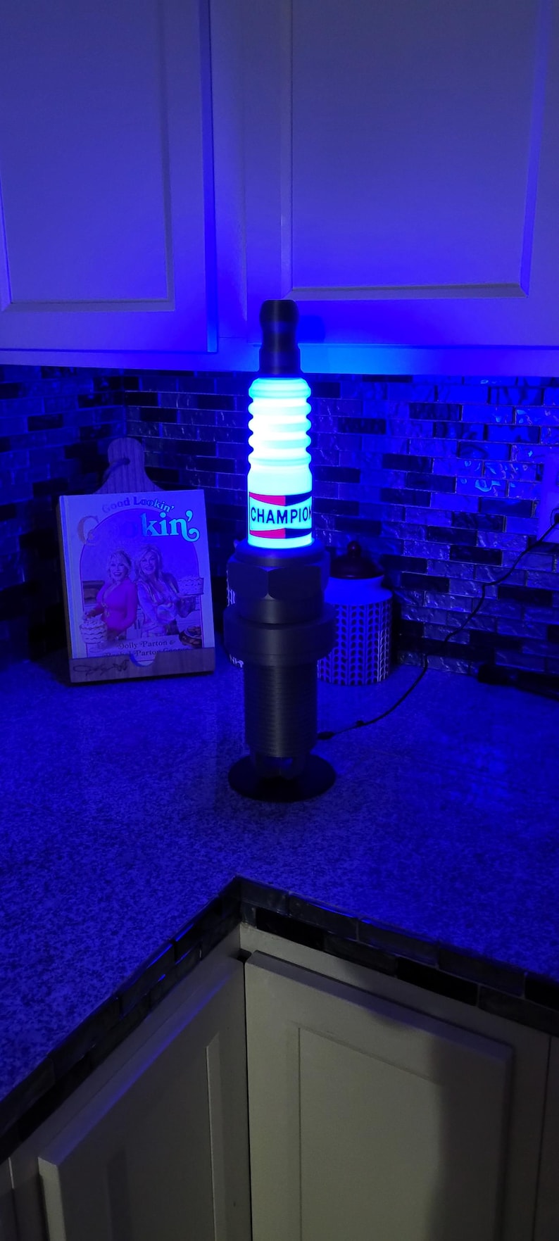 3D Printed Sparkplug Lamp | Custom Industrial Light | Perfect Gift for ...