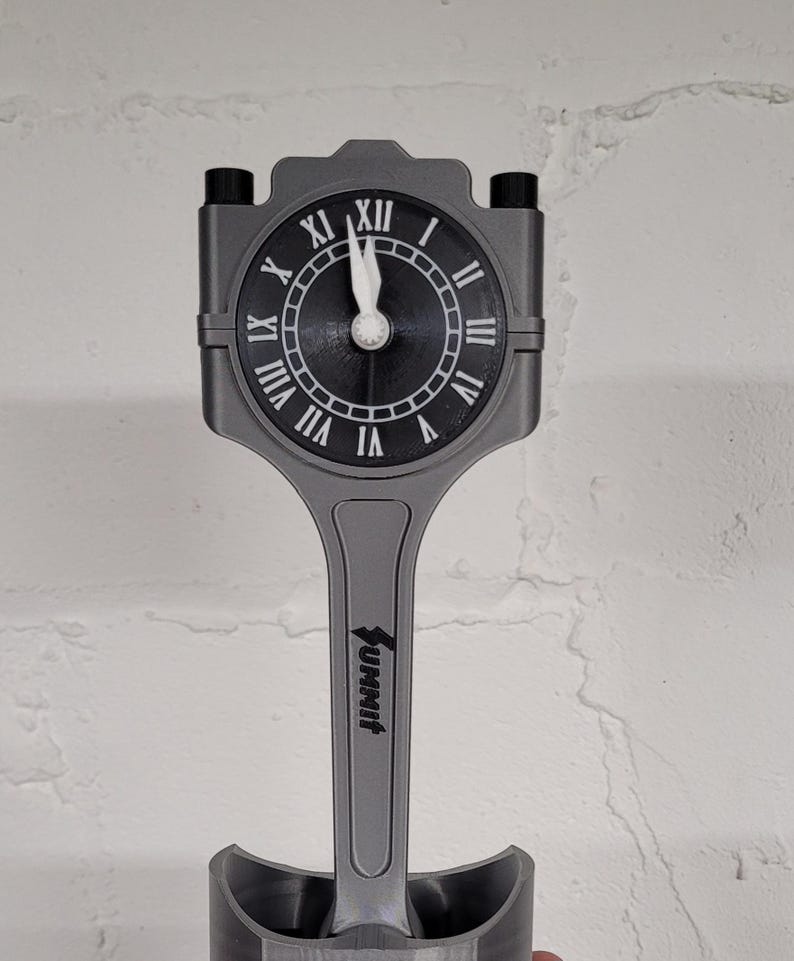 3d-printed Piston Clock With Customizable Face & Storage - Etsy