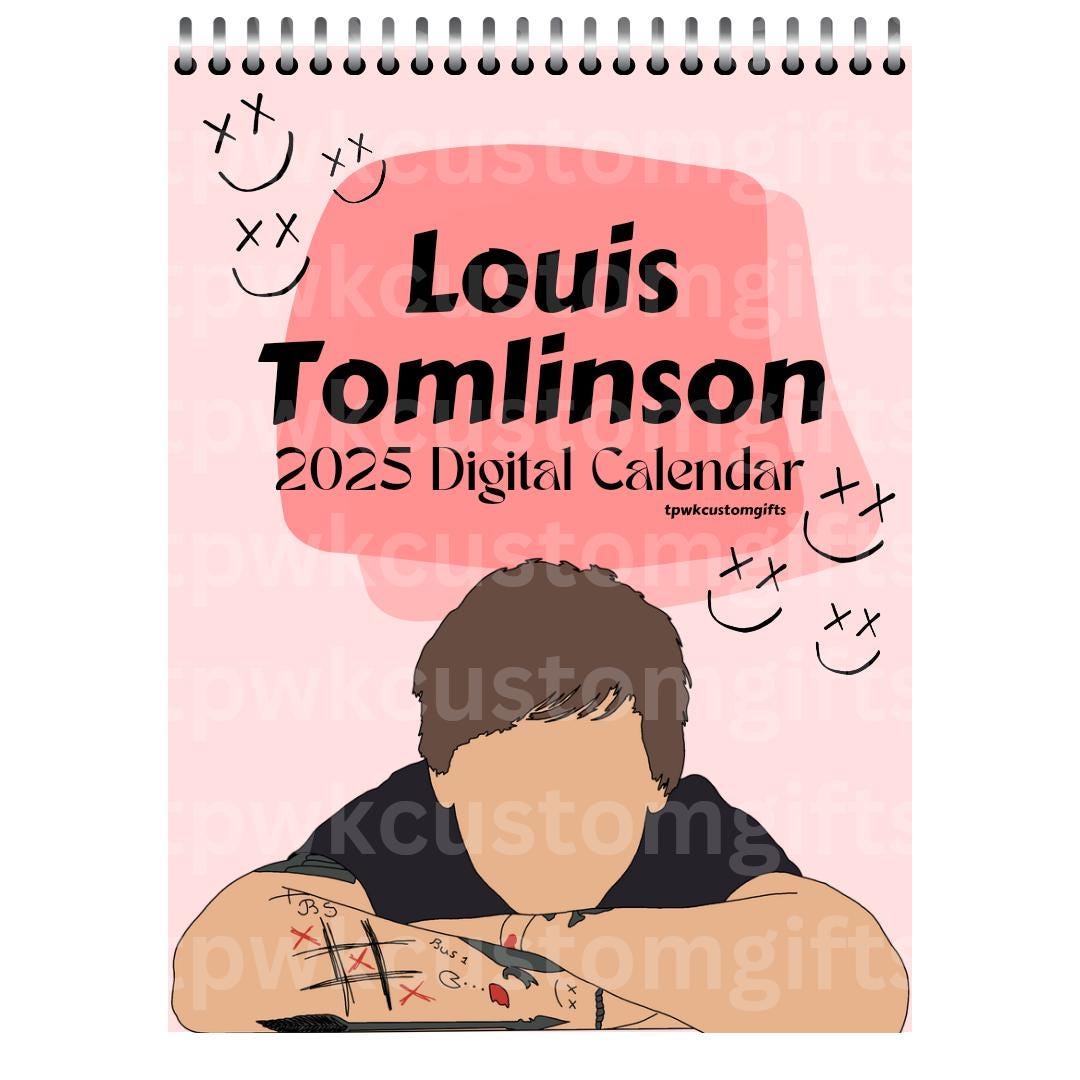 Louis Tomlinson 2025 Digital Calendar, LT 2025 Digital Calendar, One ...