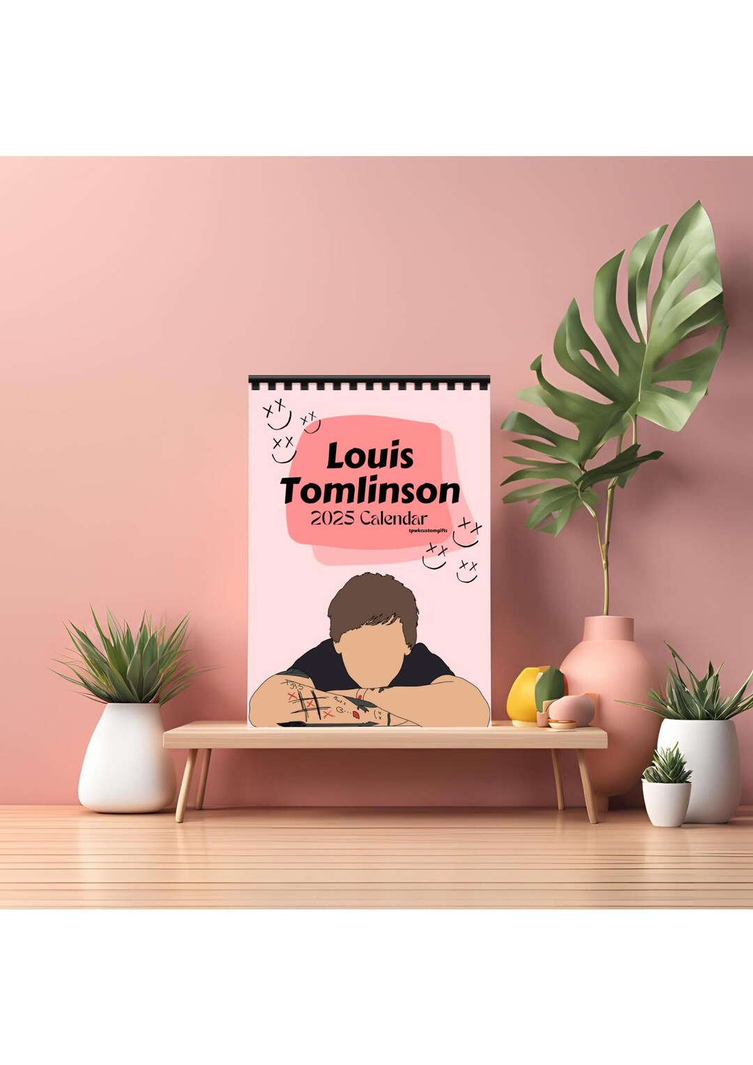 Louis Tomlinson 2025 Wall Calendar, 1D 2025 Calendar, LT 2025 Calendar ...