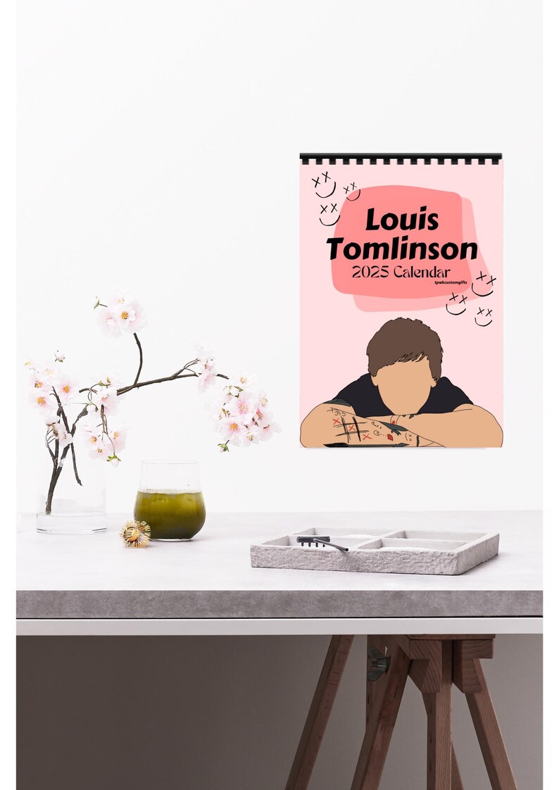 Louis Tomlinson 2025 Wall Calendar, 1D 2025 Calendar, LT 2025 Calendar ...