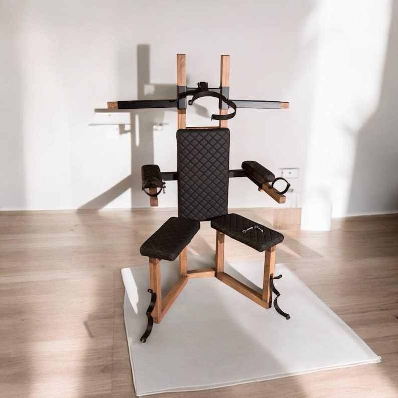 Bdsm Chair For Sex With Handcuffs And A Collar Dungeon Furniture