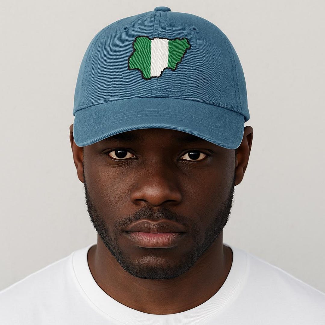 Embroidered Denim Hat, Custom Map Design, Cultural Pride Cap ...