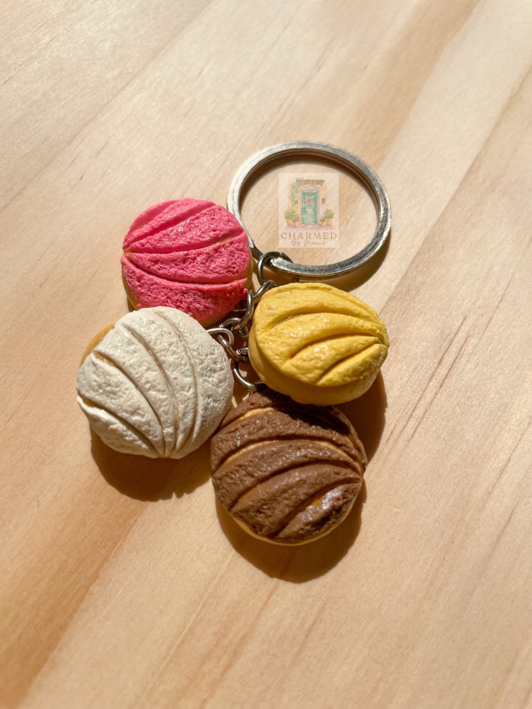 Concha Keychain Conchas, Mexican Pan Dulce Keychain, Mexican Bread ...