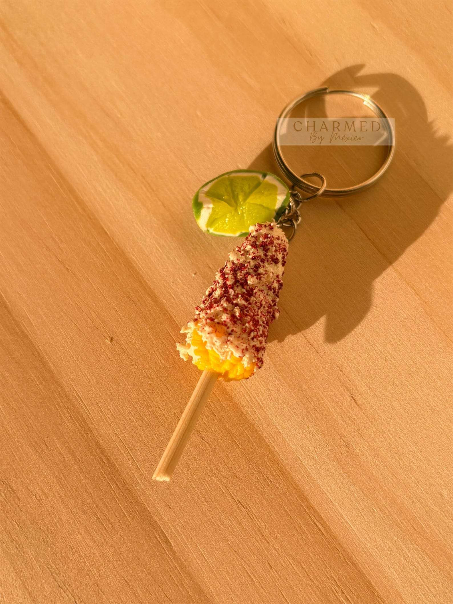 Elote Keychain Elote Preparado, Elote Con Chile, Mexican Corn Keychain ...