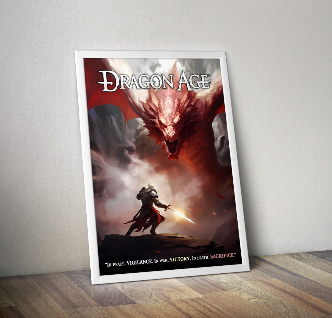 The Warden Dragon Age II Dragon Age Artwork Gaming Poster HD Color Game ...