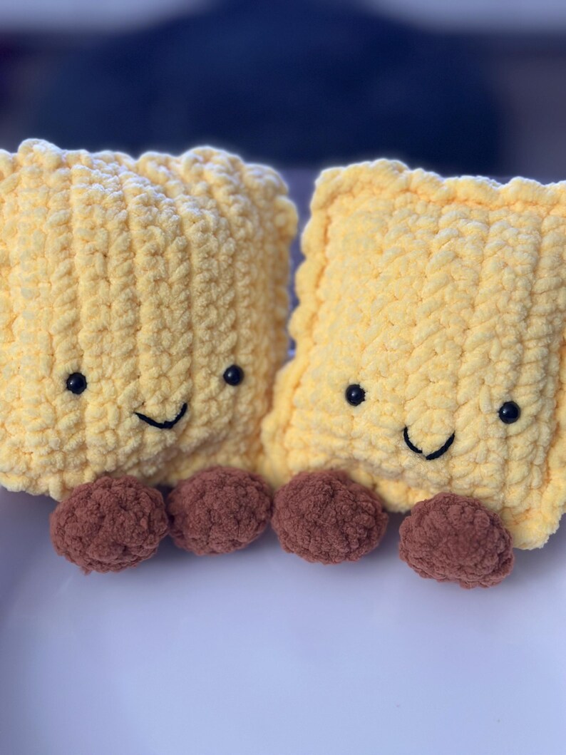 Ravioli Crochet Plushy (jellycat-inspired) - Etsy