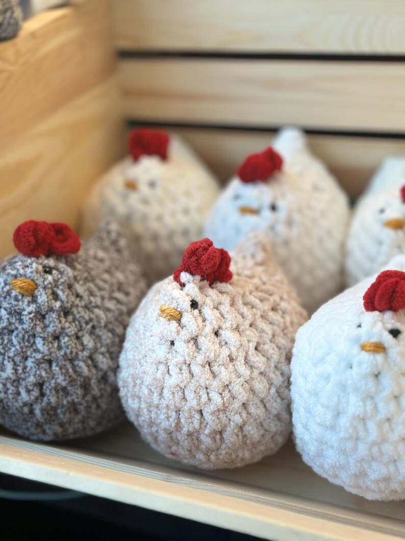 Chicken Plushie Plush Crochet Amigurumi - Etsy