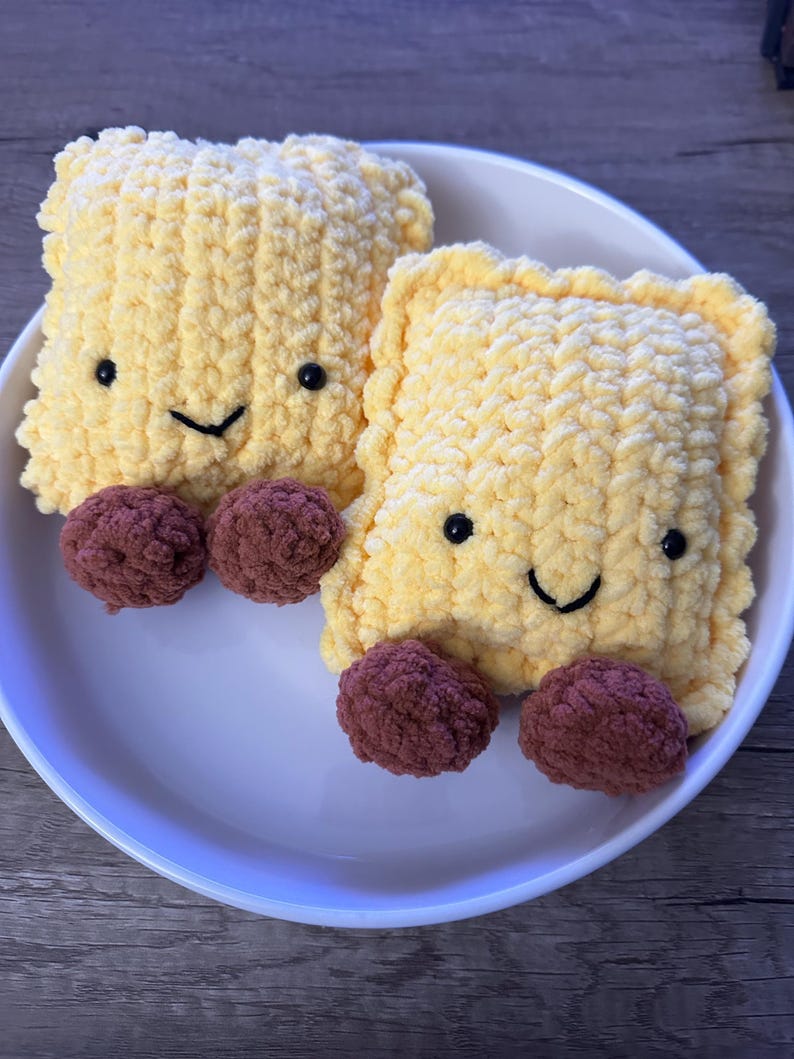 Ravioli Crochet Plushy (jellycat-inspired) - Etsy