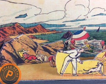 PATISSERIE Cake Shop Diorama Vintage French Cut Out Paper 3D Model ...