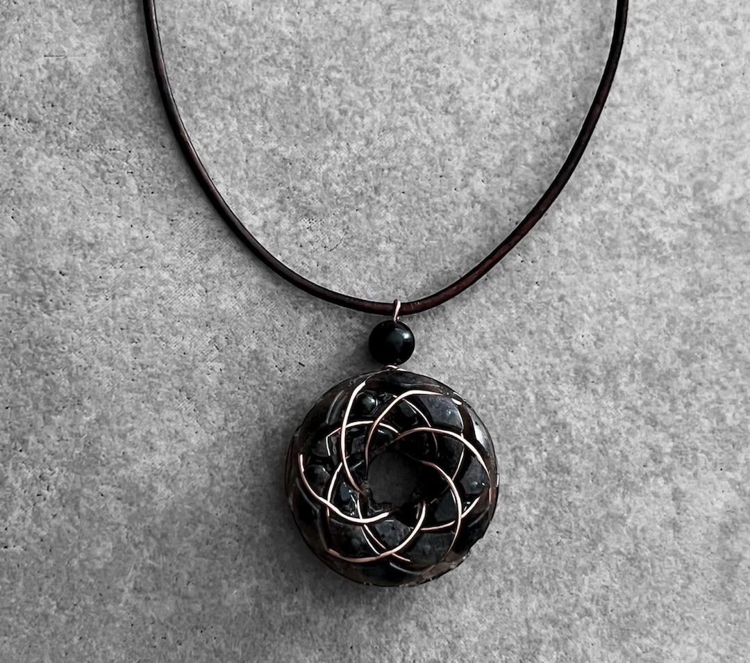 Torus Orgonite Rodin Coil Pendant (vortex Pendant) With Shungite and ...