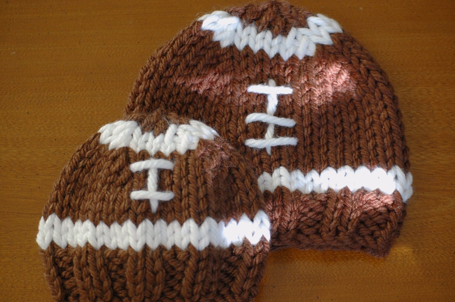 Knit Football Hat - Pattern - 3 Sizes - Etsy
