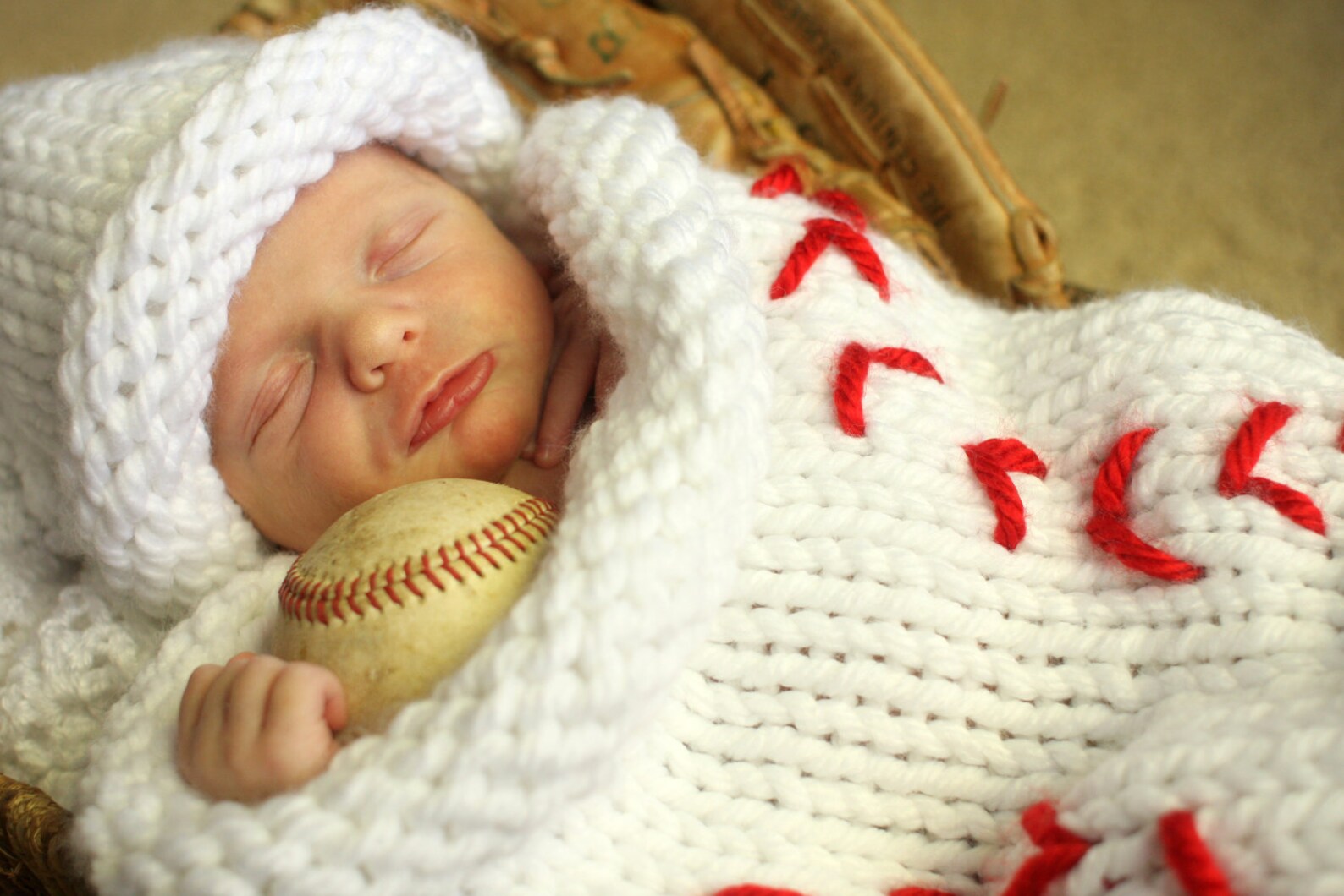 Knit Baseball Cocoon and Hat Pattern - Etsy