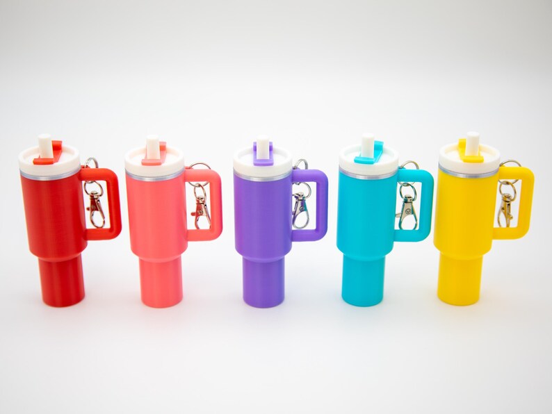 Tumbler Keychain With Chapstick Holder | Portable Lip Balm Container - Etsy