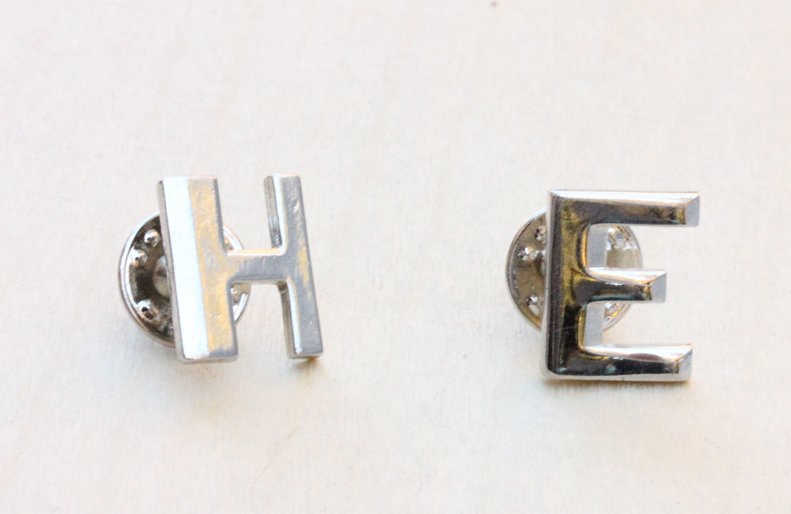 Gold Intial Pin, Initial Pin, Gold Letter Pin, Silver Initial Pin ...