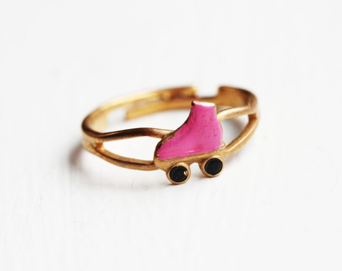 Roller Skate Ring Blue Red Pink or Yellow - Etsy