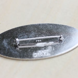 Oval Enamel Pin, Oval Brooch, Mod Pin, Colorful Pin, Oval Pin, Enamel ...