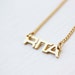 Rita Name Necklace Gold, Name Necklace, Vintage Name Necklace Gold ...
