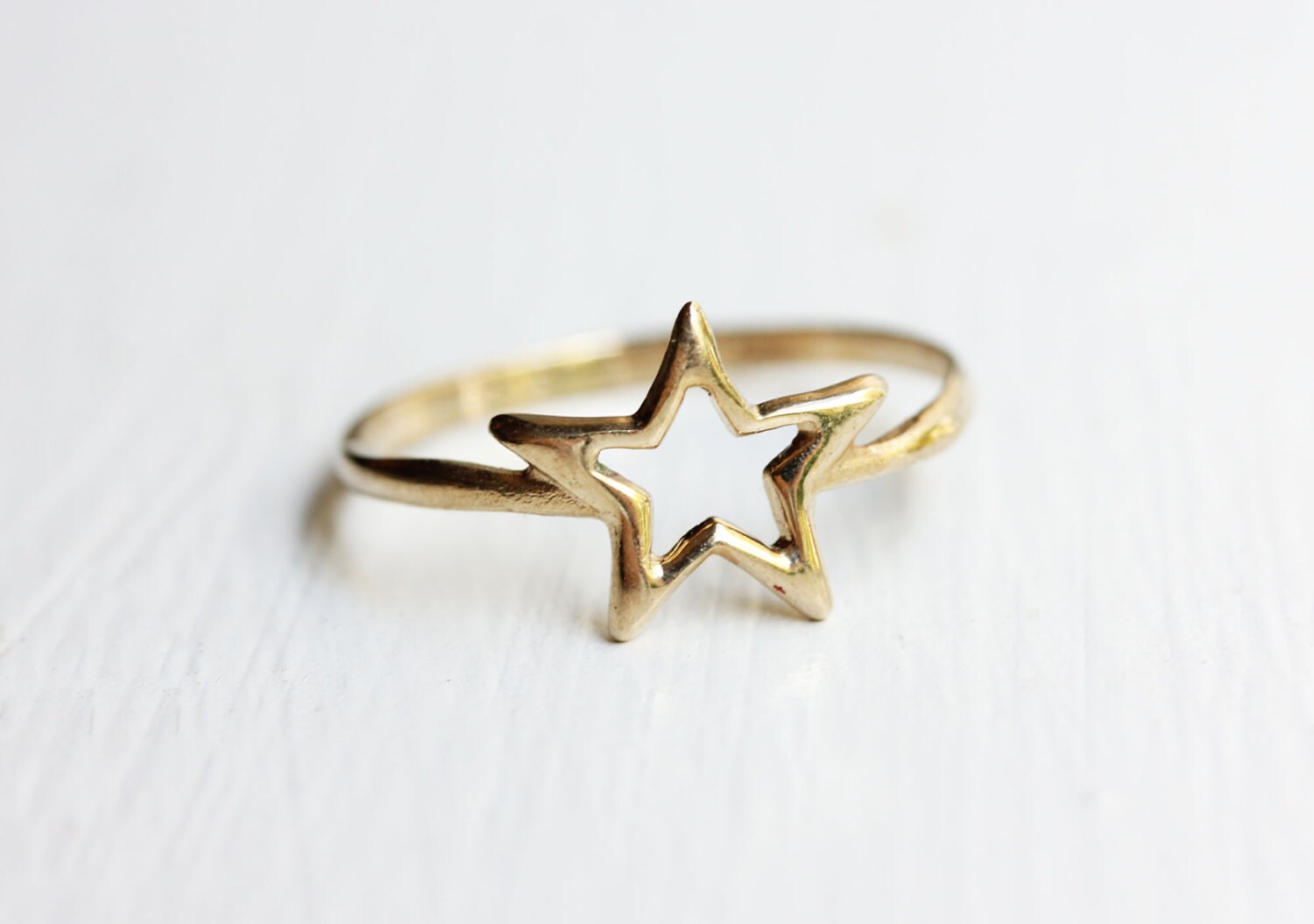 Gold Star Ring Star Ring Gold Star Star Shape Ring - Etsy