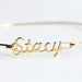 Stacy Name Bracelet Gold Name Bracelet Vintage Name Bracelet | Etsy
