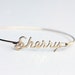 Sherry Name Bracelet Gold Name Bracelet Vintage Name - Etsy