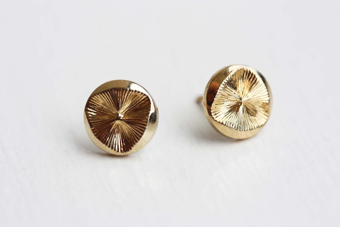 Small Round Studs, Circle Studs, Gold Circle Studs, Silver Circle Studs ...