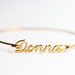 Donna Name Bracelet Gold, Name Bracelet, Vintage Name Bracelet Gold ...