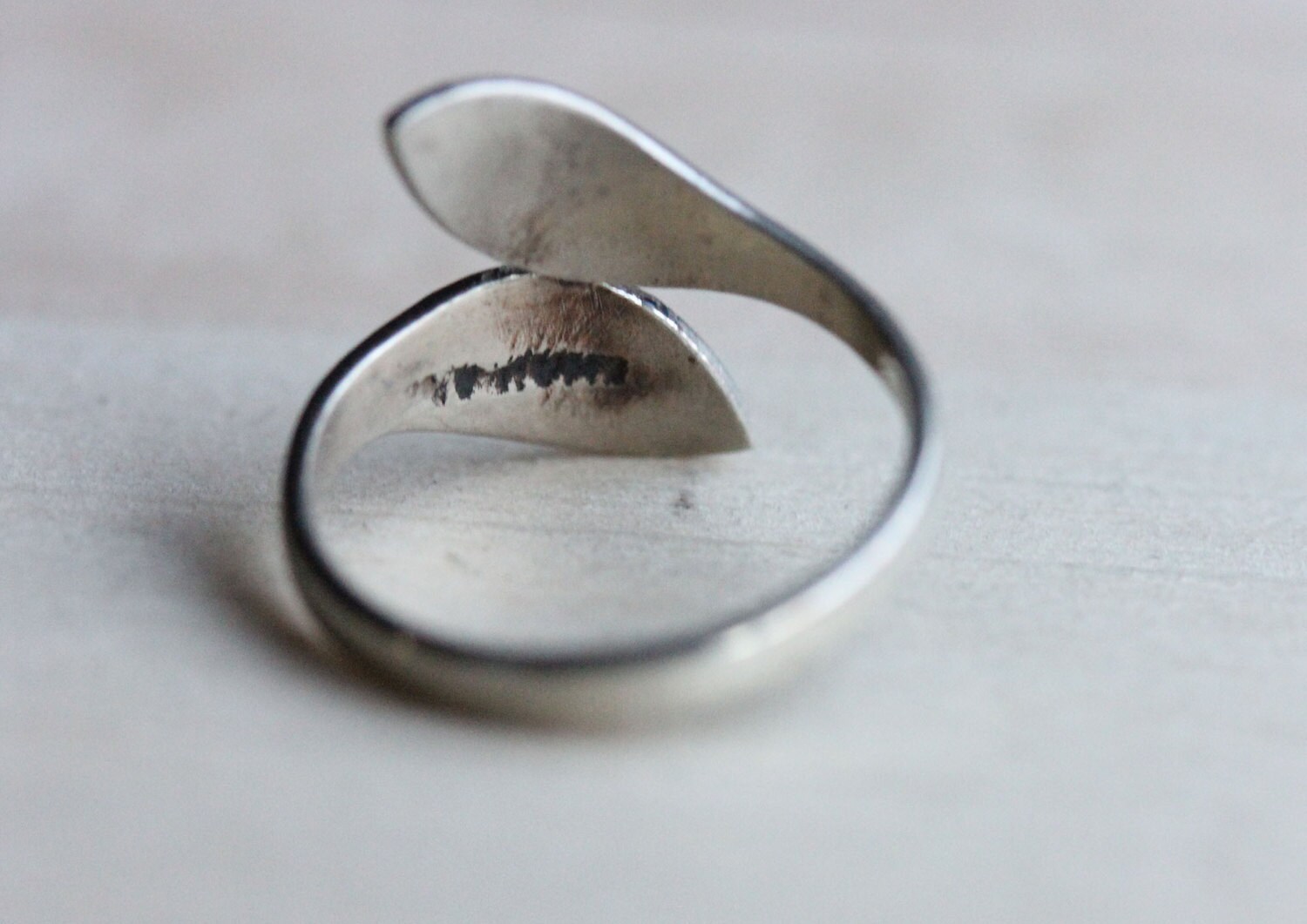 Black Enamel Ring Black Siam Ring Siam Ring Silver Twist | Etsy