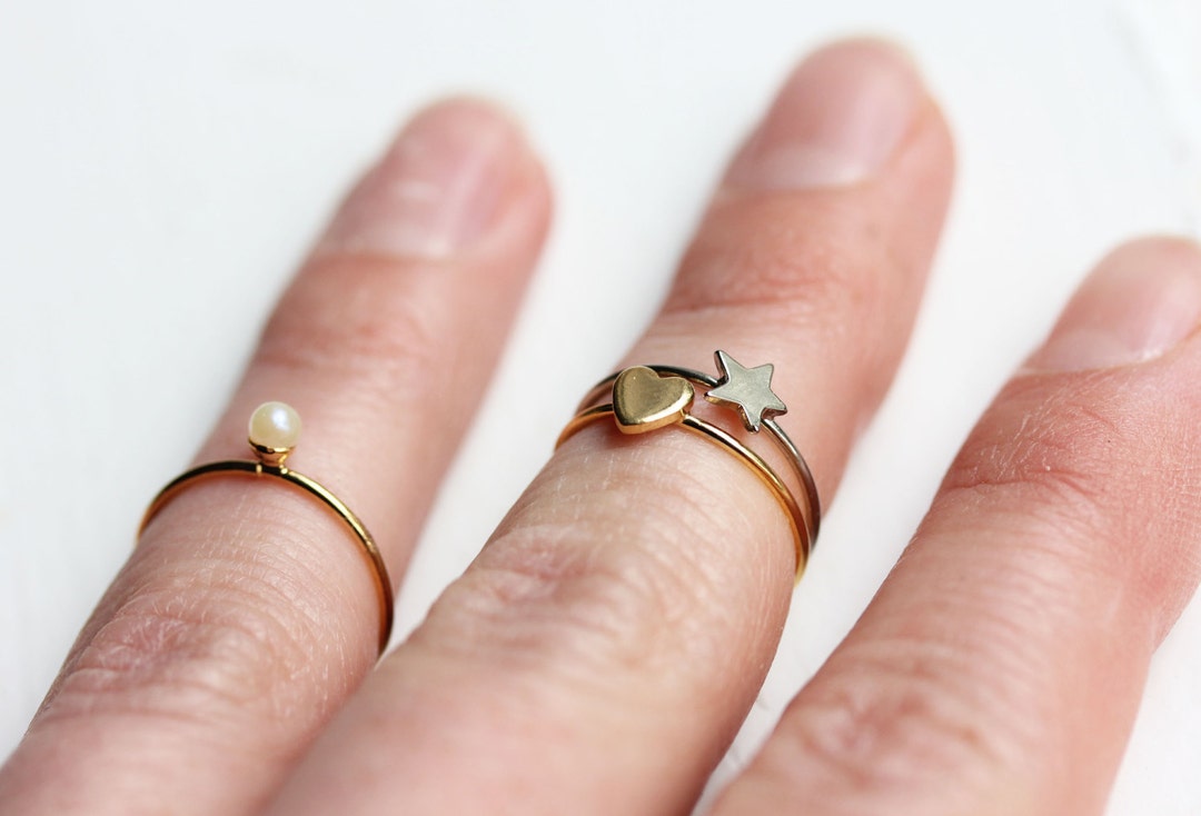 Midi Ring Vintage, Gold Midi Ring, Silver Midi Ring, Delicate Band Ring ...