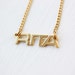 Rita Name Necklace Gold, Name Necklace, Vintage Name Necklace Gold ...
