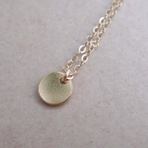 Gold Dot Necklace, Dot Necklace, Gold Filled Necklace, Circle Necklace ...