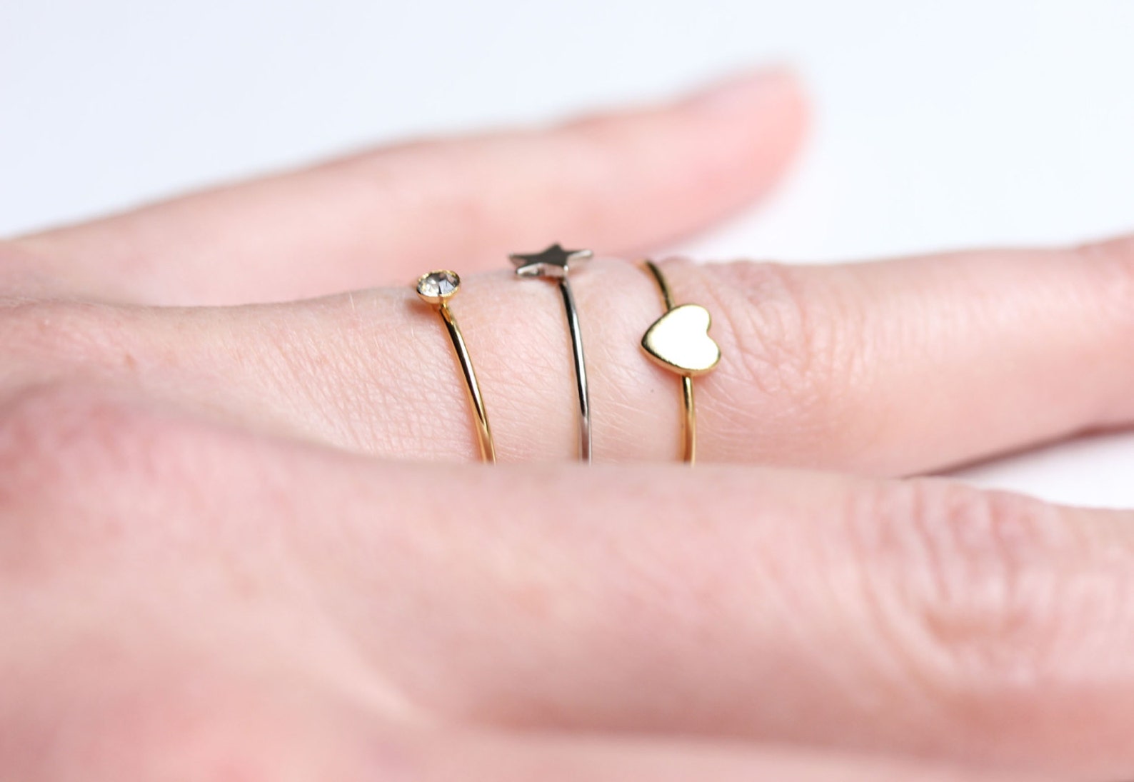 Midi Ring Vintage Gold Midi Ring Silver Midi Ring Delicate | Etsy