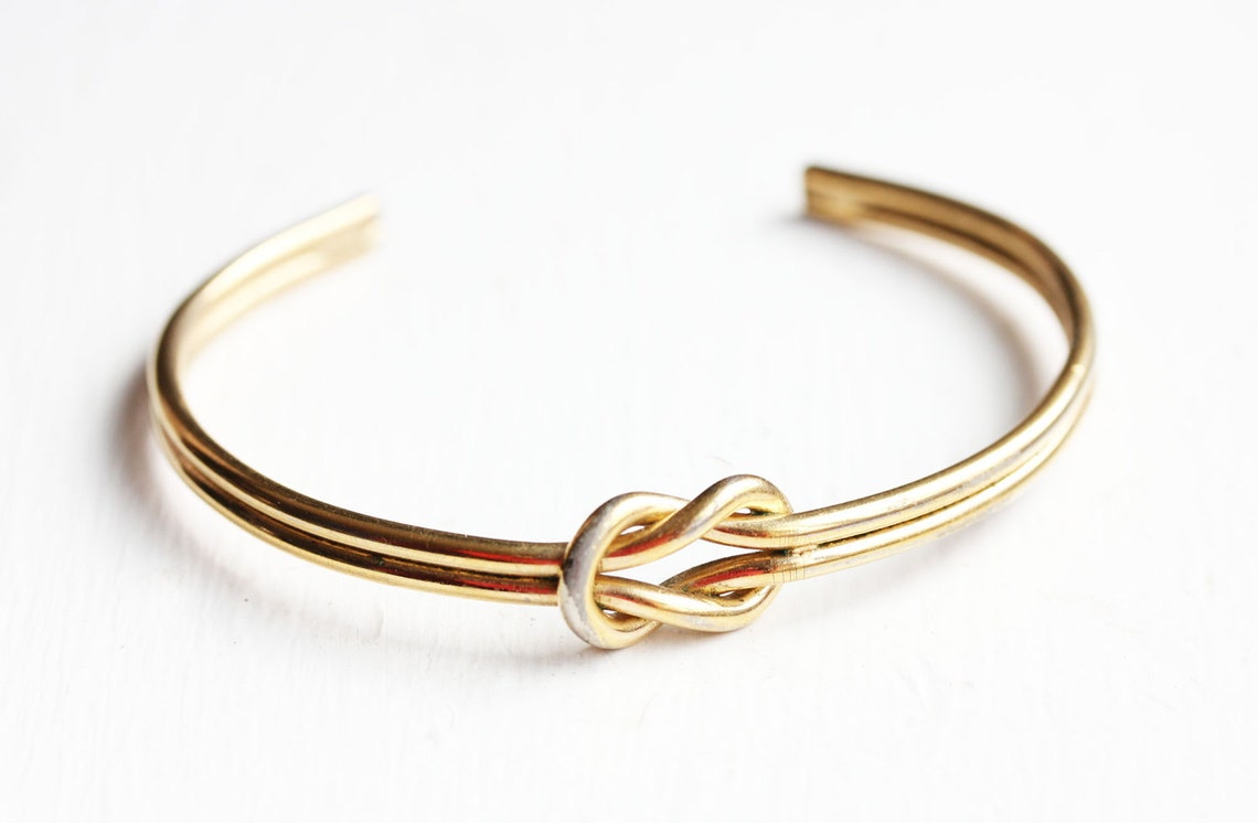 Knot Cuff Bracelet Knot Bracelet Love Knot Bracelet - Etsy
