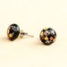Round Glass Studs, Round Glass Studs, Polka Dot Studs, Red Studs, Black ...