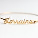Lorraine Name Bracelet Gold, Name Bracelet, Vintage Name Bracelet Gold ...