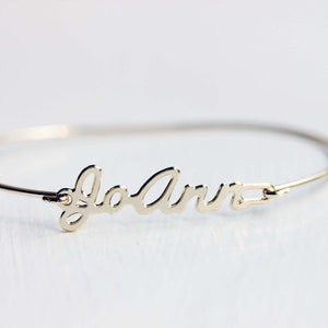 Joann Name Bracelet Silver, Name Bracelet, Vintage Name Bracelet Silver ...