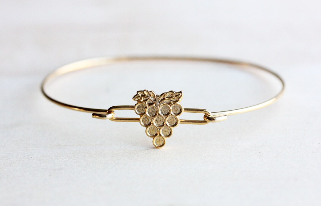 Gold Grape Bracelet - Etsy
