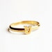 Gold Initial Band Ring - Etsy