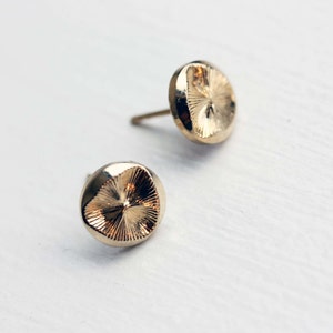 Small Round Studs, Circle Studs, Gold Circle Studs, Silver Circle Studs, Round Gold Studs, Round ...