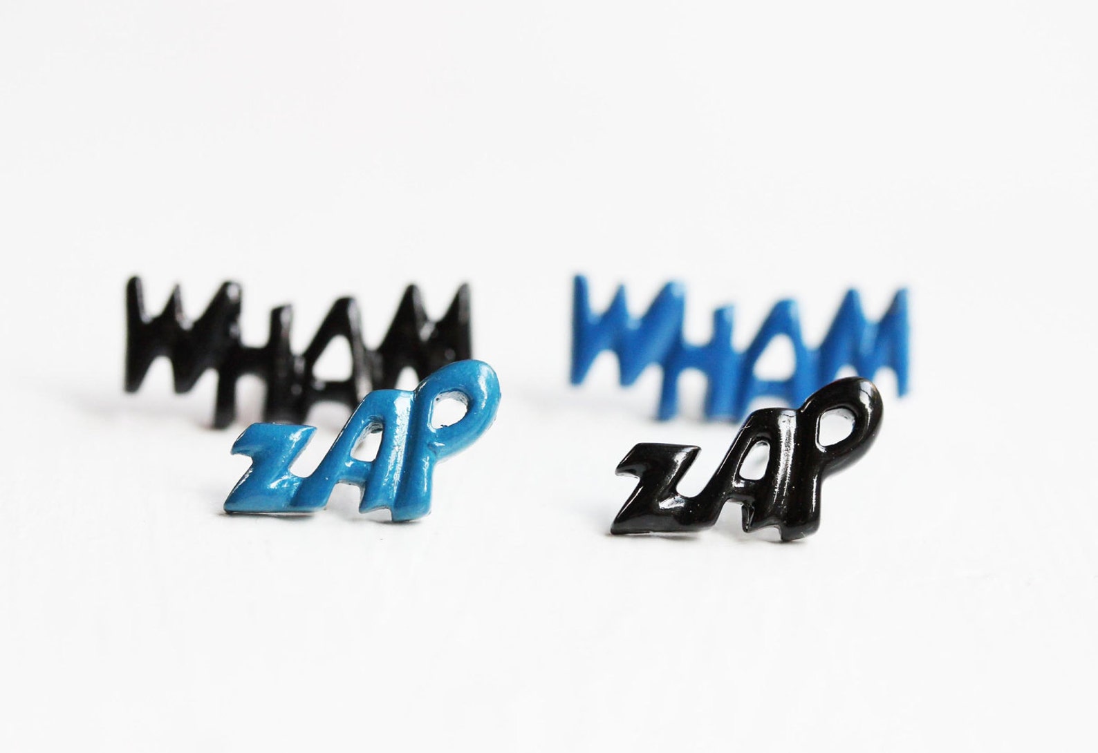 Wham Zap Studs Super Hero Studs Word Studs | Etsy