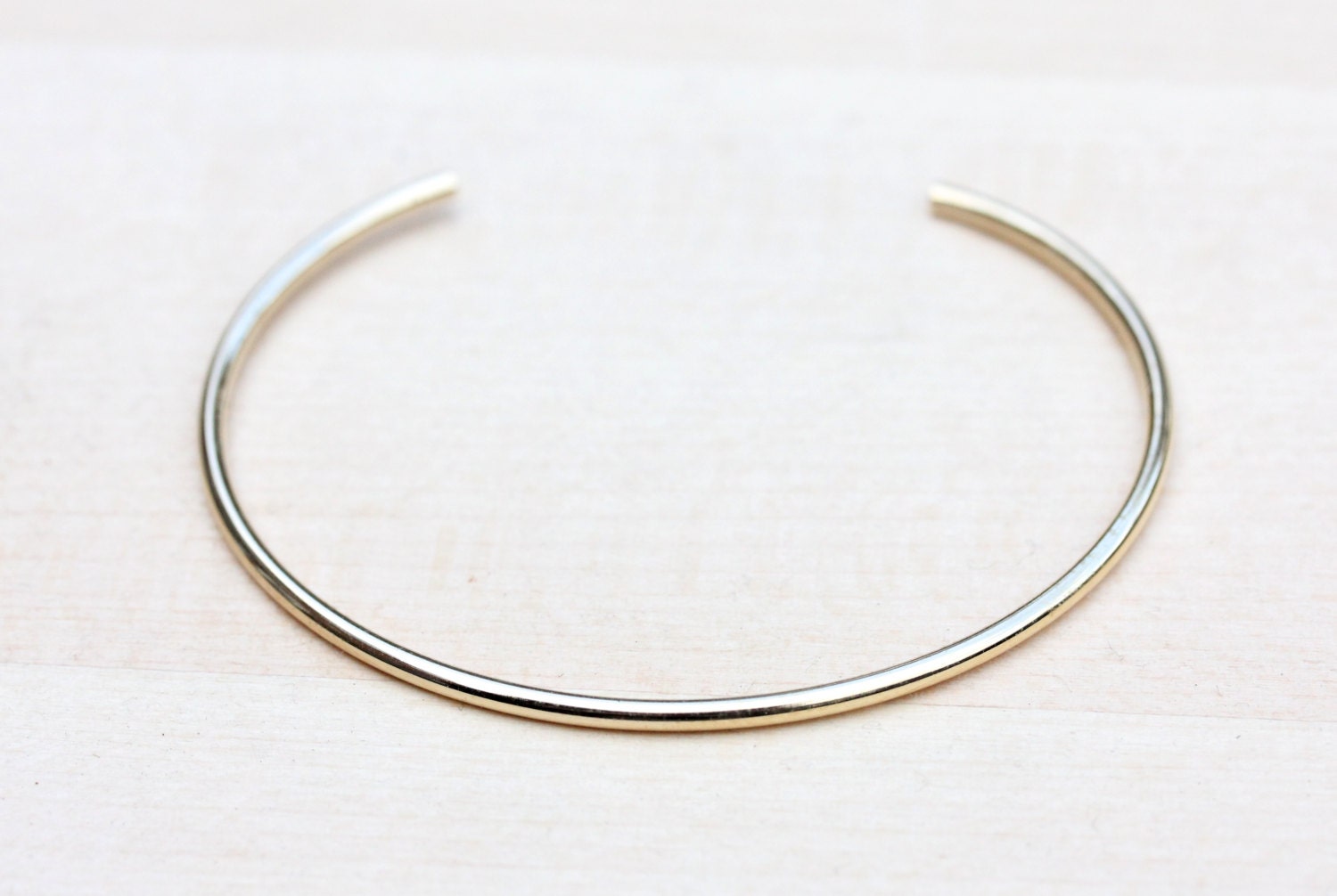 Bar Cuff Bracelet Thin Gold Cuff Plain Cuff Small Gold | Etsy