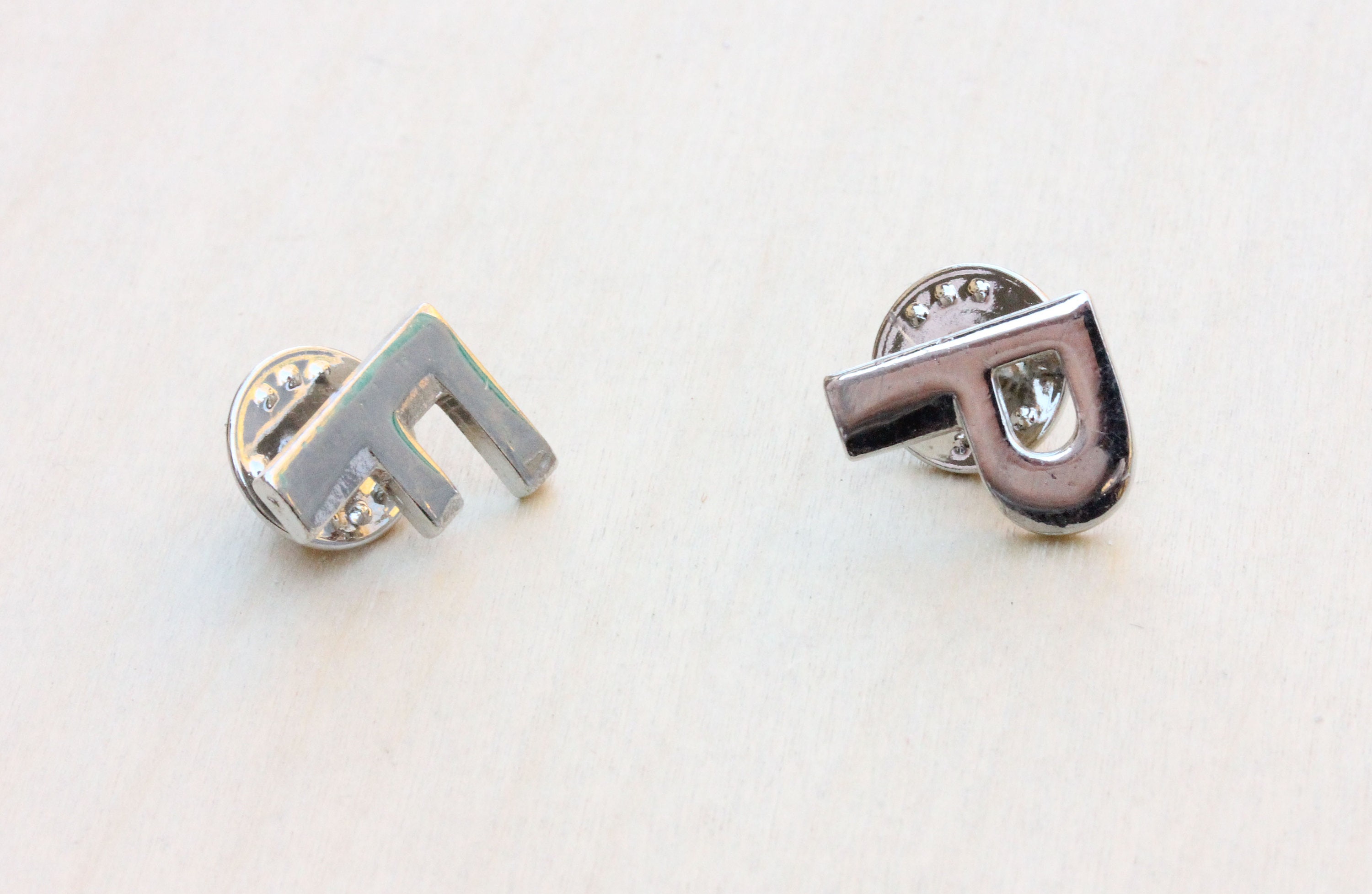 Gold Intial Pin, Initial Pin, Gold Letter Pin, Silver Initial Pin ...