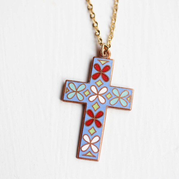 Enamel Cross - Etsy