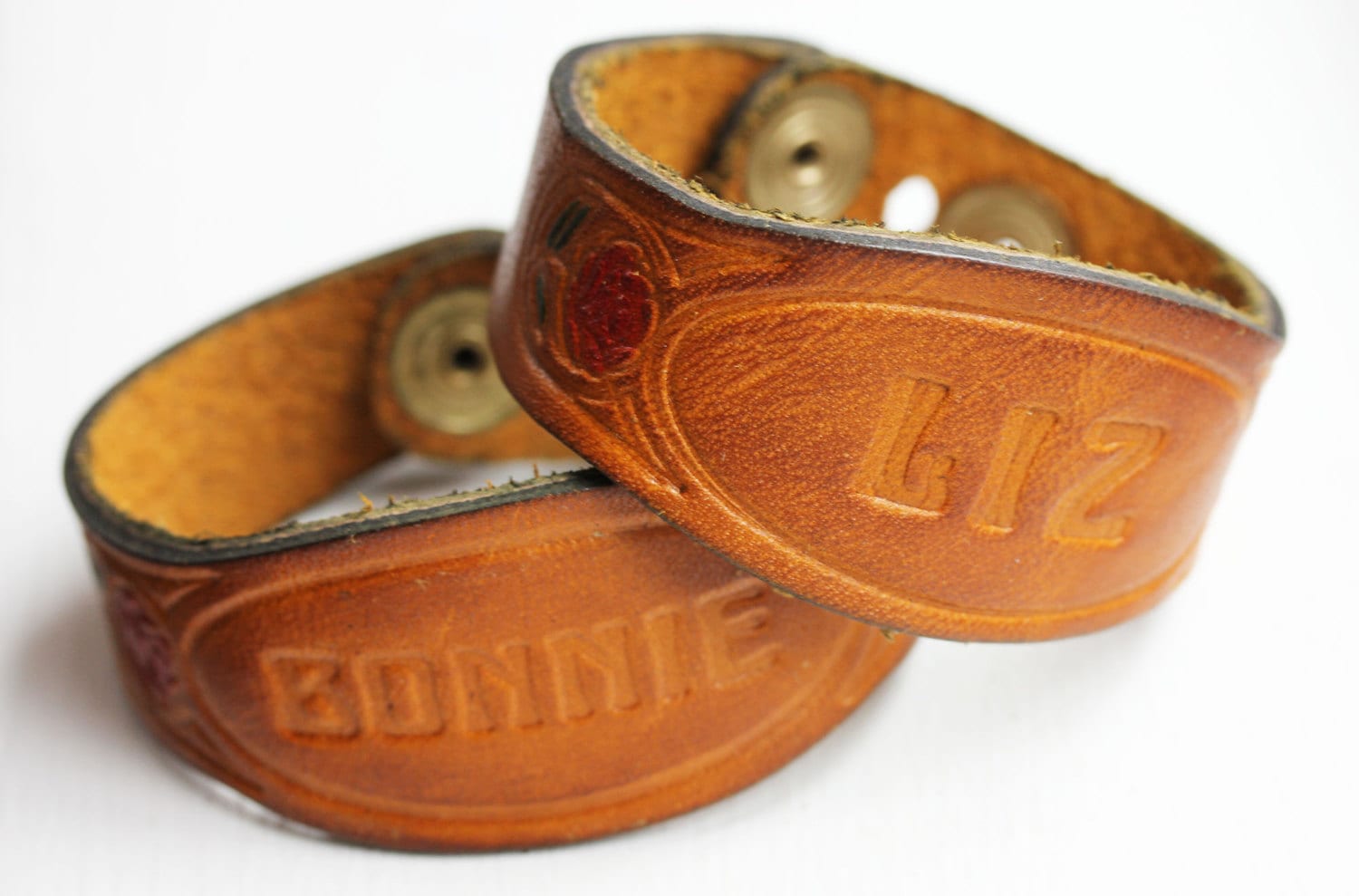 Leather Name Bracelet Leather Cuff Name Bracelet Leather - Etsy