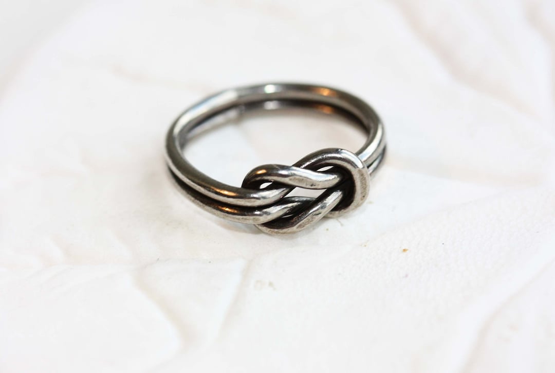 Knot Ring Silver, Silver Knot Ring, Silver Love Knot, Love Knot Ring ...