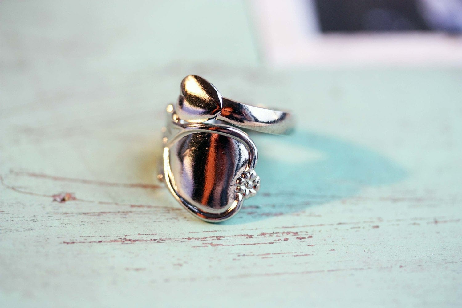 Silver Spoon Ring Vintage Spoon Ring Spoon Ring Wrap Ring | Etsy
