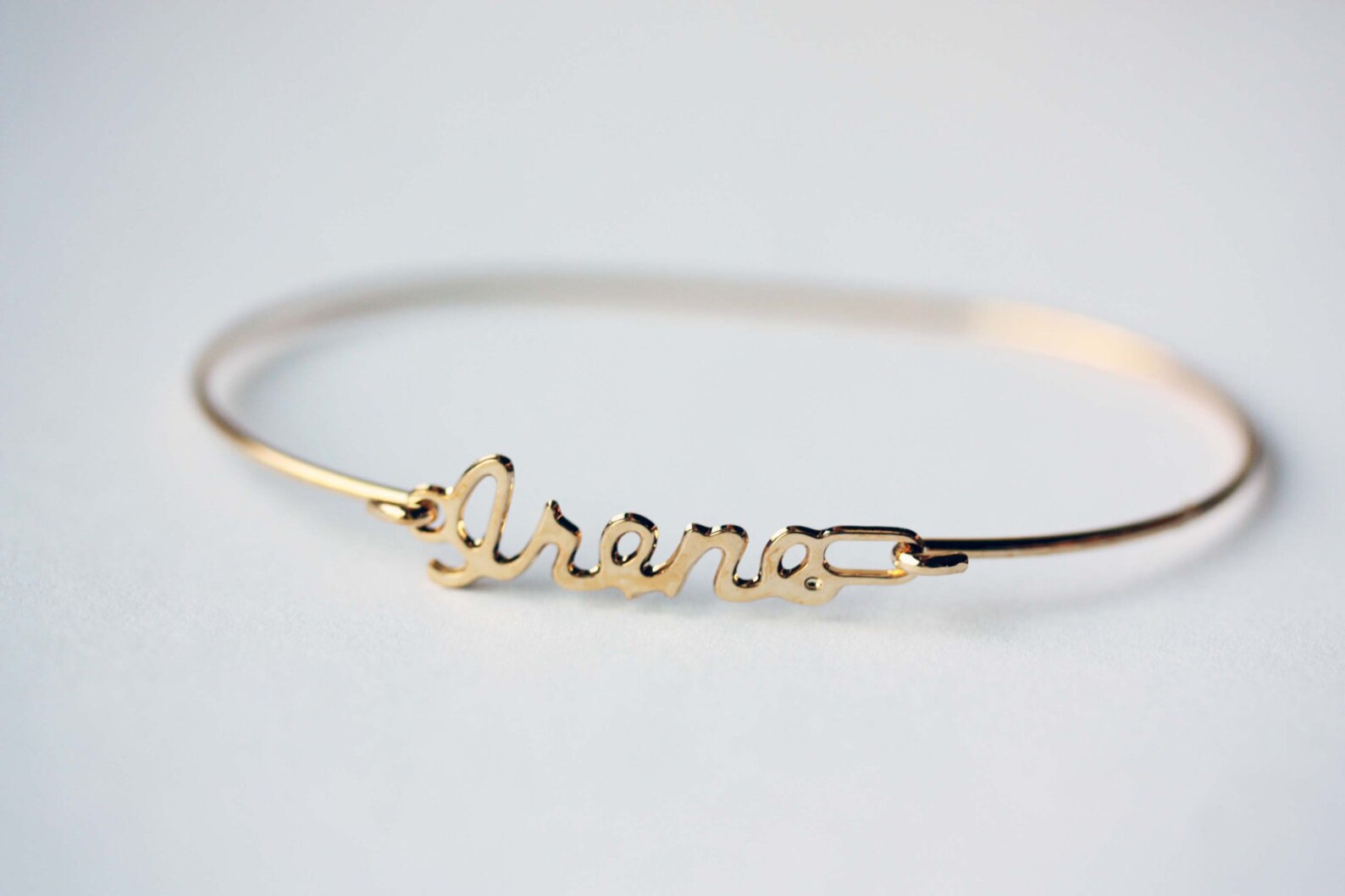 Irene Name Bracelet Gold Name Bracelet Vintage Name Bracelet | Etsy