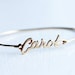 Carol Name Bracelet Gold, Name Bracelet, Vintage Name Bracelet Gold ...